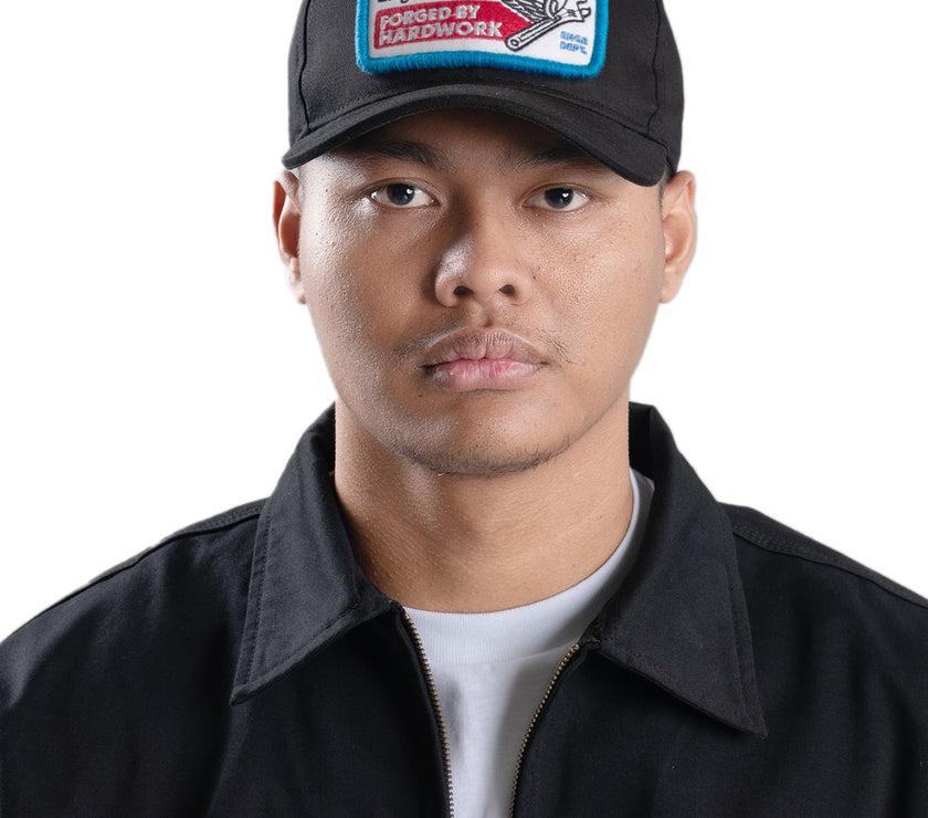 Engineer Workwear - Spindle Engr Dept Series Black Mechanical Cap