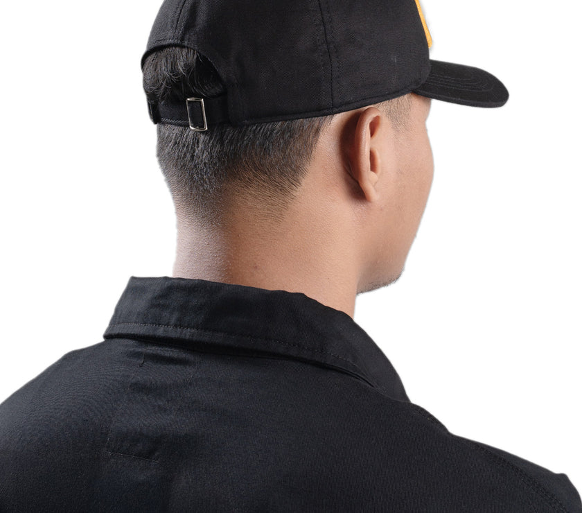 Engineer Workwear - Beader Engr Dept Series Black Industrial Cap