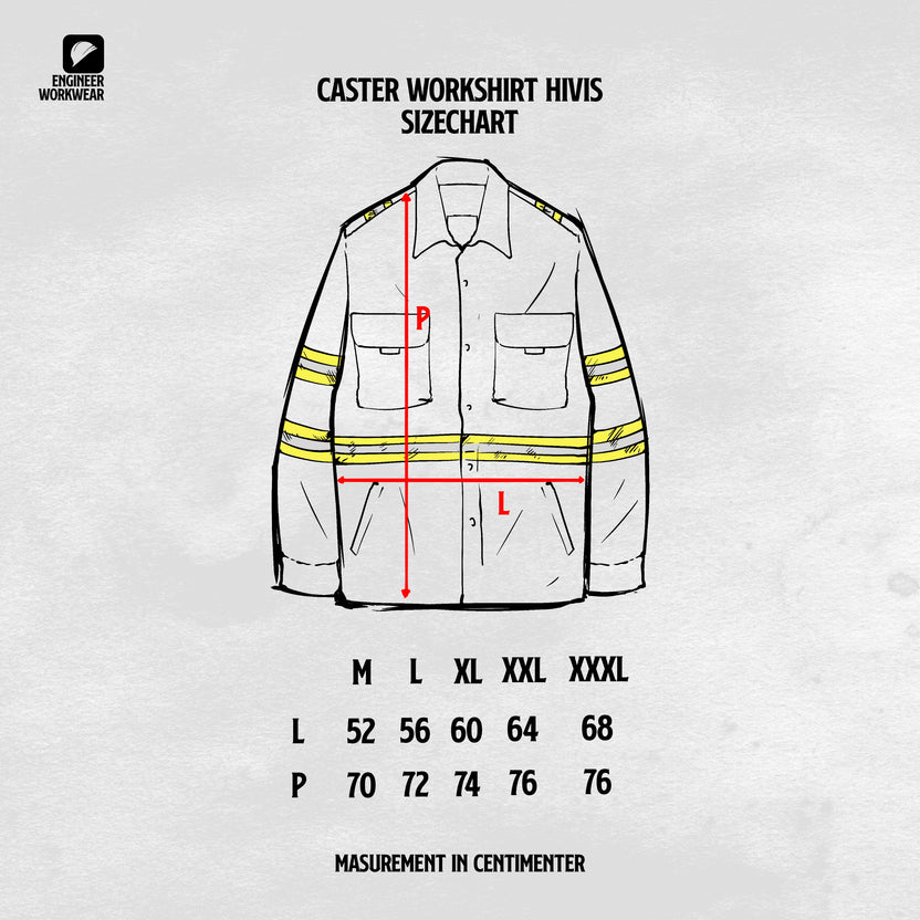 CASTER GREEN - Safety Fieldshirt Hi-Vis Series