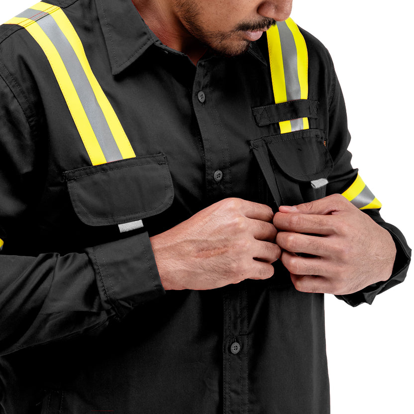 LOGGING BLACK - Safety Reflector Fieldshirt