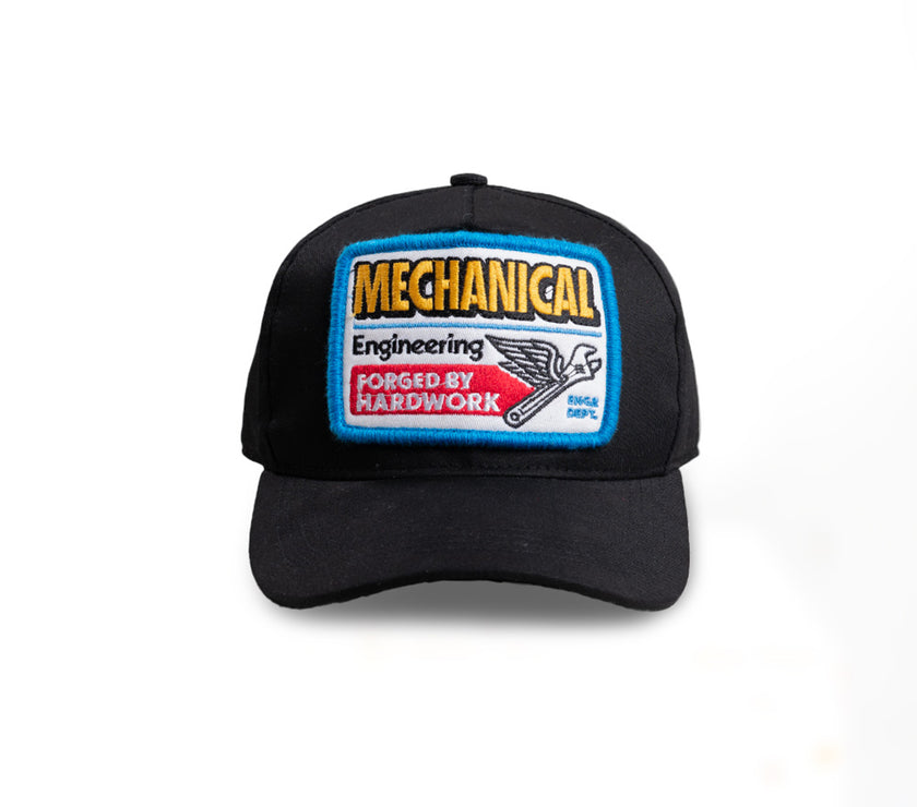 Engineer Workwear - Spindle Engr Dept Series Black Mechanical Cap