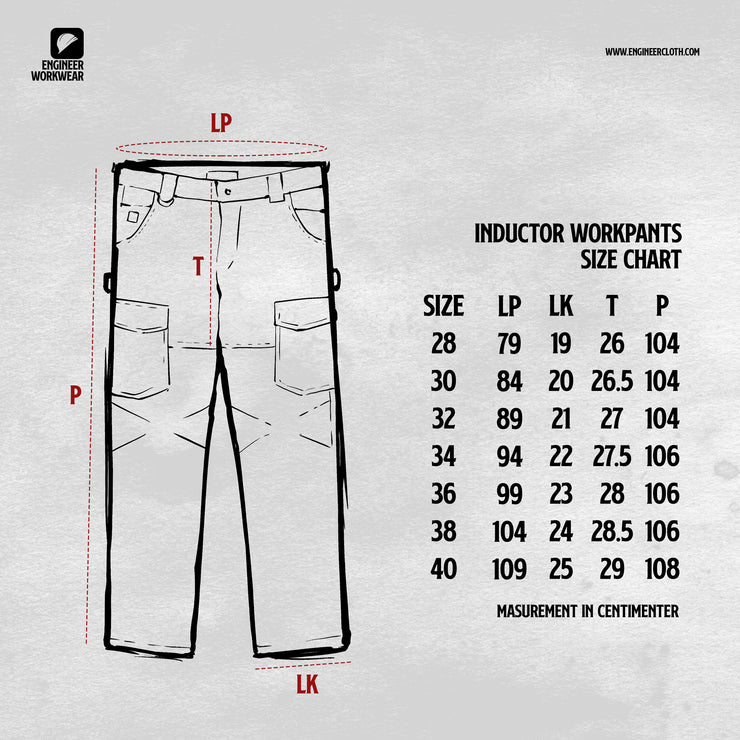 INDUCTOR BLACK - Workpants Cargo Slimfit